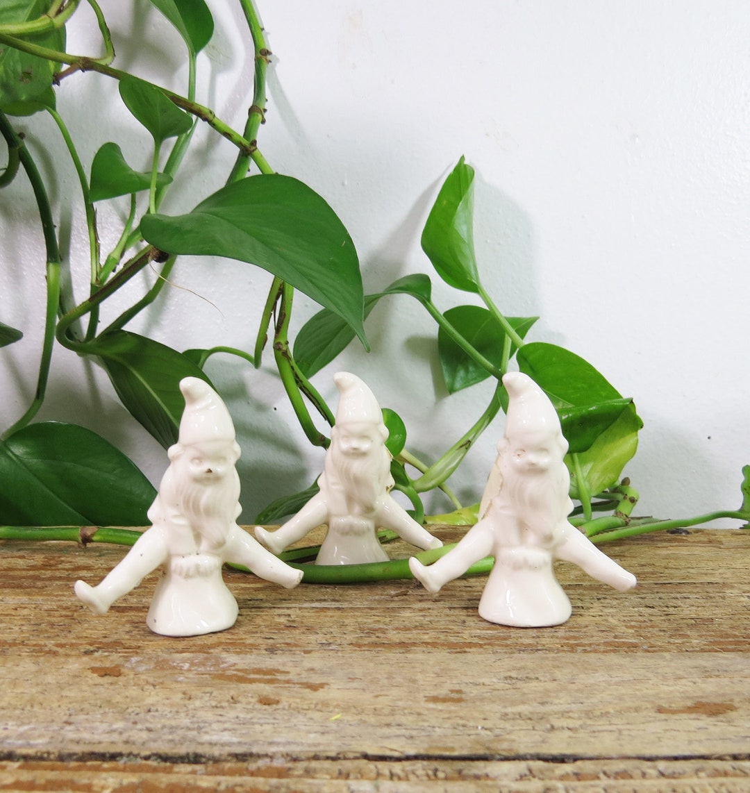 Miniature Garden Gnome Antique 1800's German Bisque 2.75 CHOICE OF ONE ...