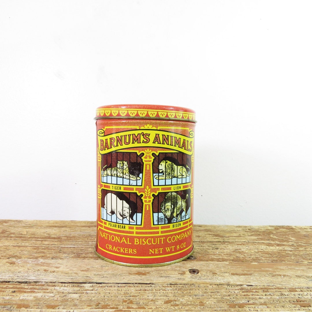 1979 Barnum's Animals Crackers Tin Replica of 1914 Design 6" Tall - Etsy