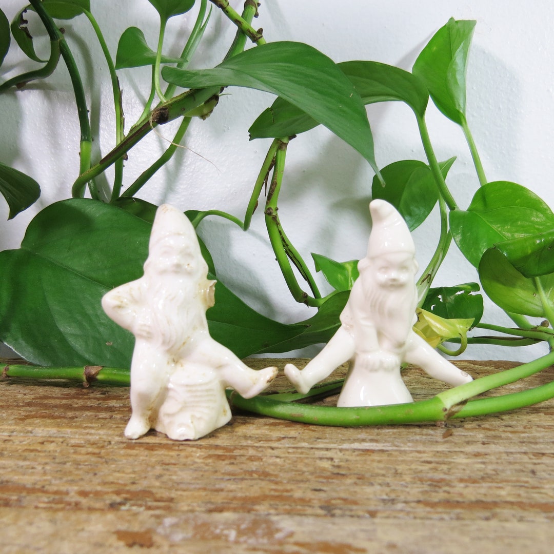 2 Garden Gnomes Miniature 1800's German Excavated Bisque 2.75 275DG - Etsy