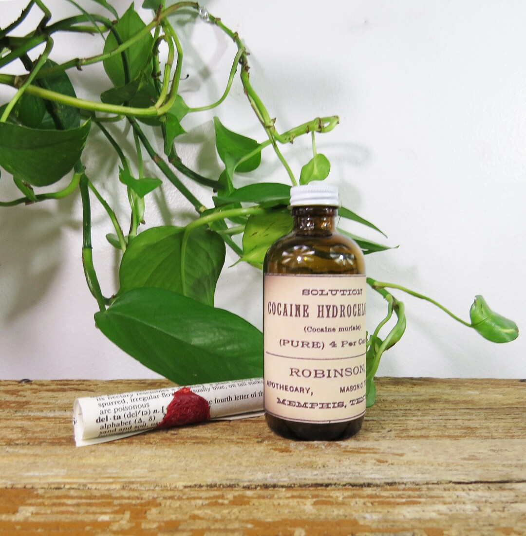 Replica Cocaine Apothecary Bottle REPRODUCTION/REPLICA Label EMPTY 4.5 ...