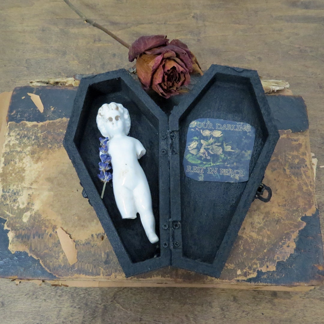 Frozen Charlotte in Wood Coffin/casket 6 - Etsy