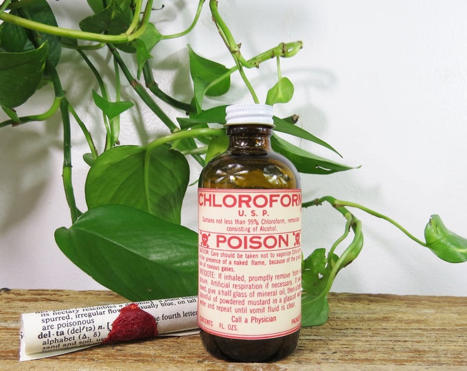 Replica Apothecary Bottle Chloroform Amber Apothecary Bottle REPLICA ...