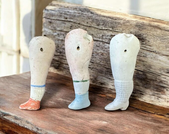 3 Antique Doll Legs Hertwig Bisque Germany - Etsy