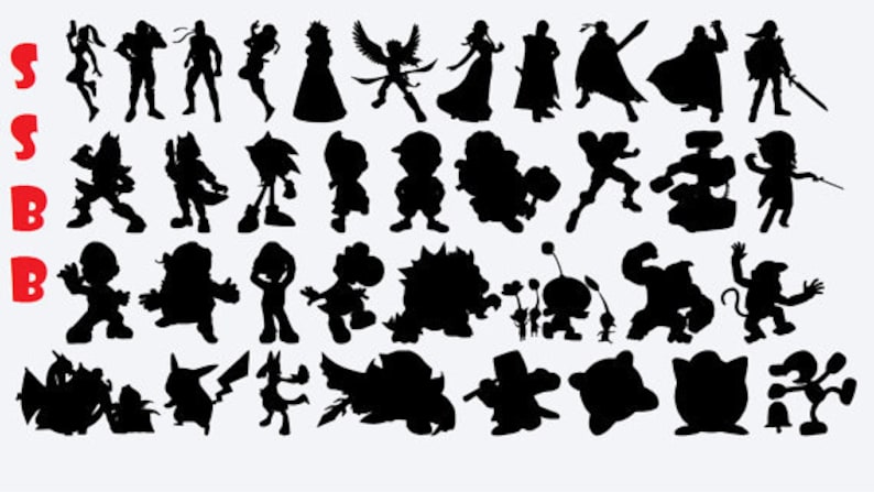 Super Smash Brothers Vinyl Sticker/decal - Etsy