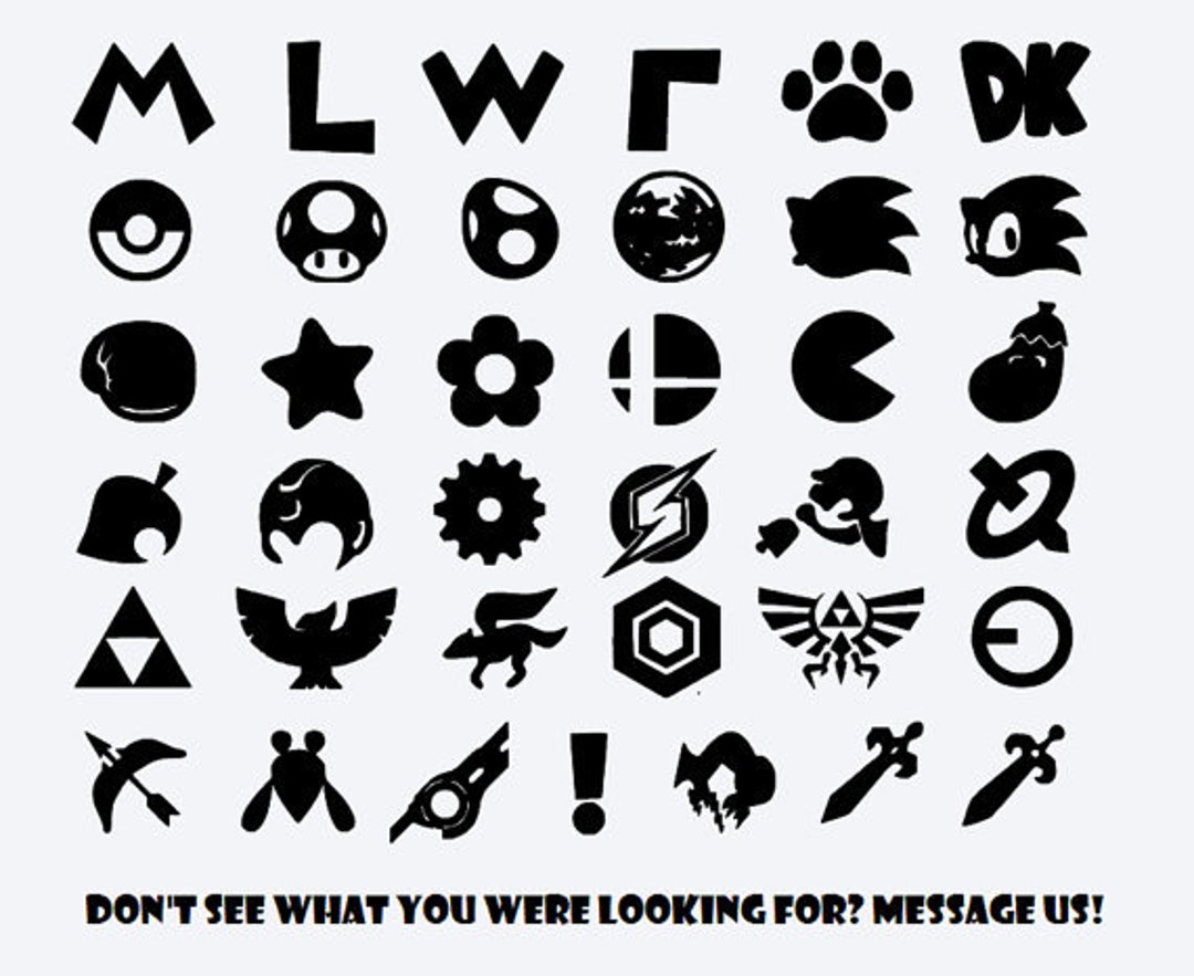 Super Smash Brothers Vinyl Sticker/decal - Etsy