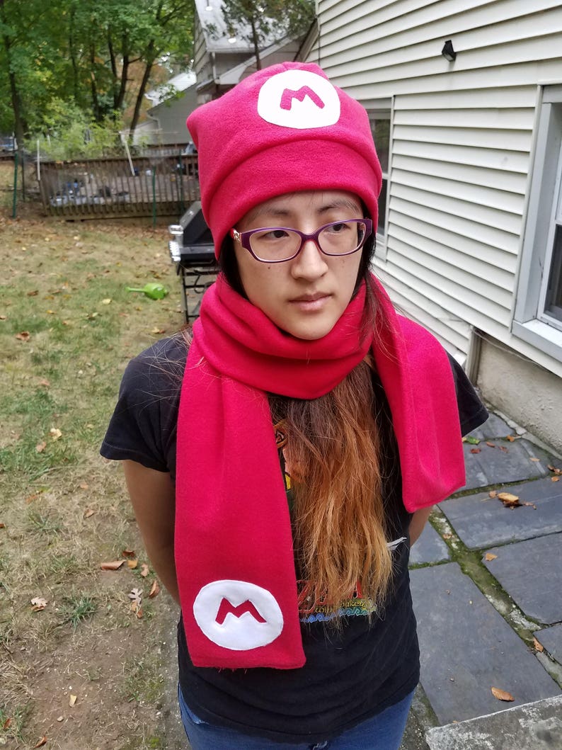 Fleece Mario Scarf - Etsy