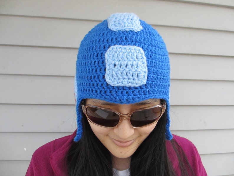 Crocheted Megaman Hat - Etsy