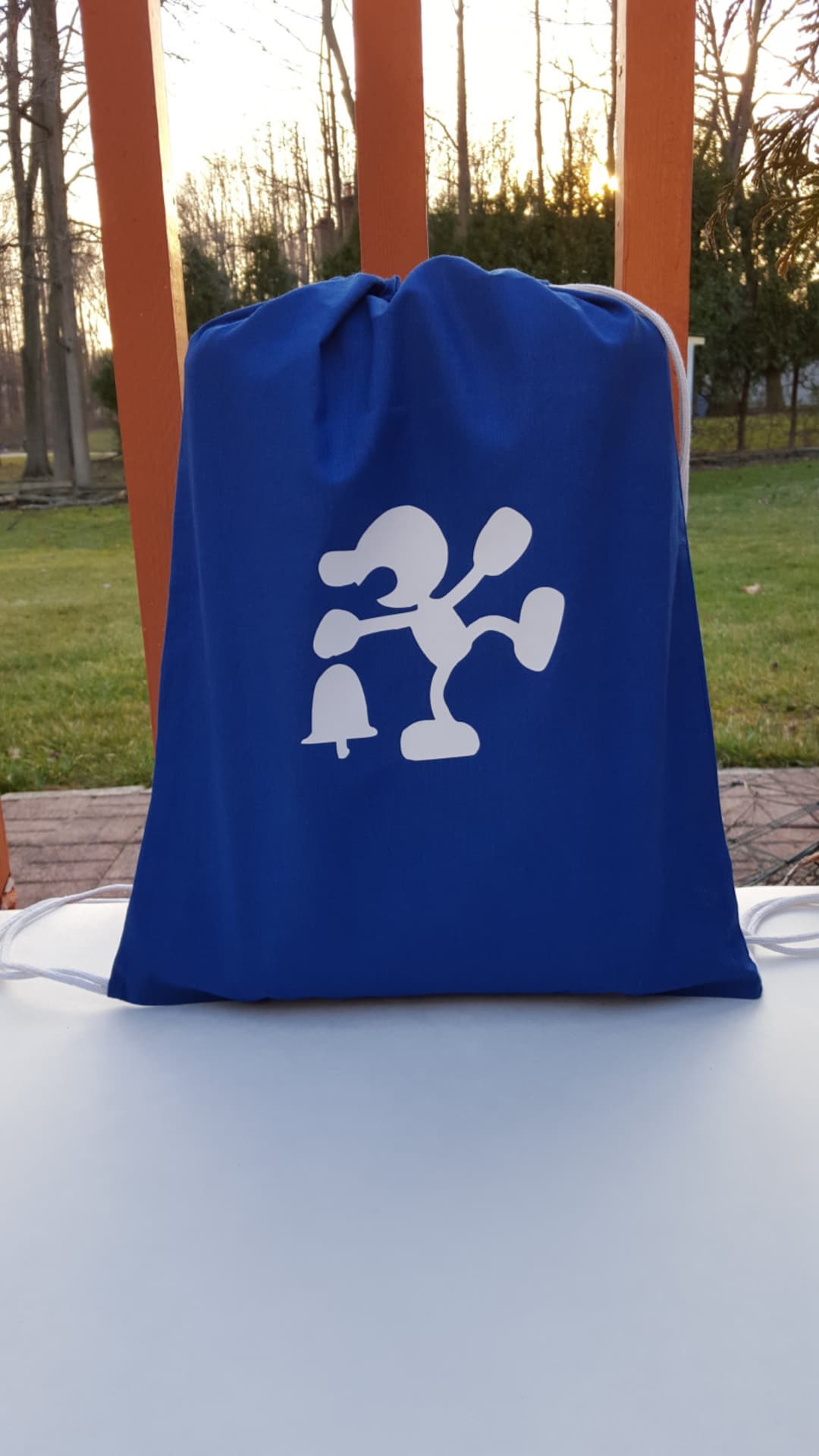 Mr. Game and Watch Taunt Draw String Bag - Etsy