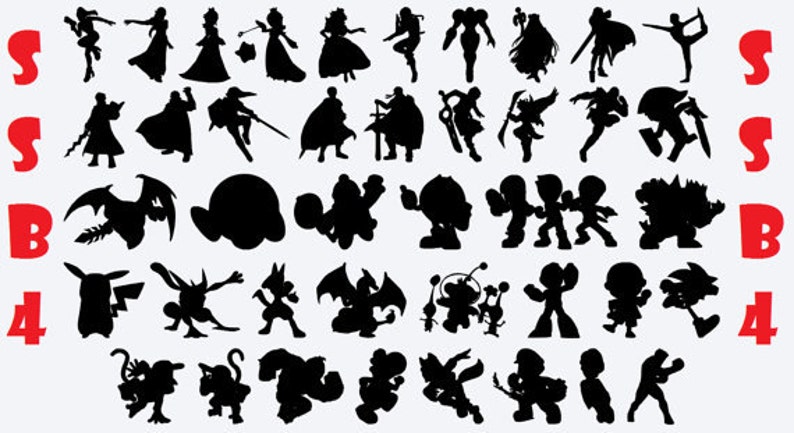 Super Smash Brothers Vinyl Sticker/decal - Etsy