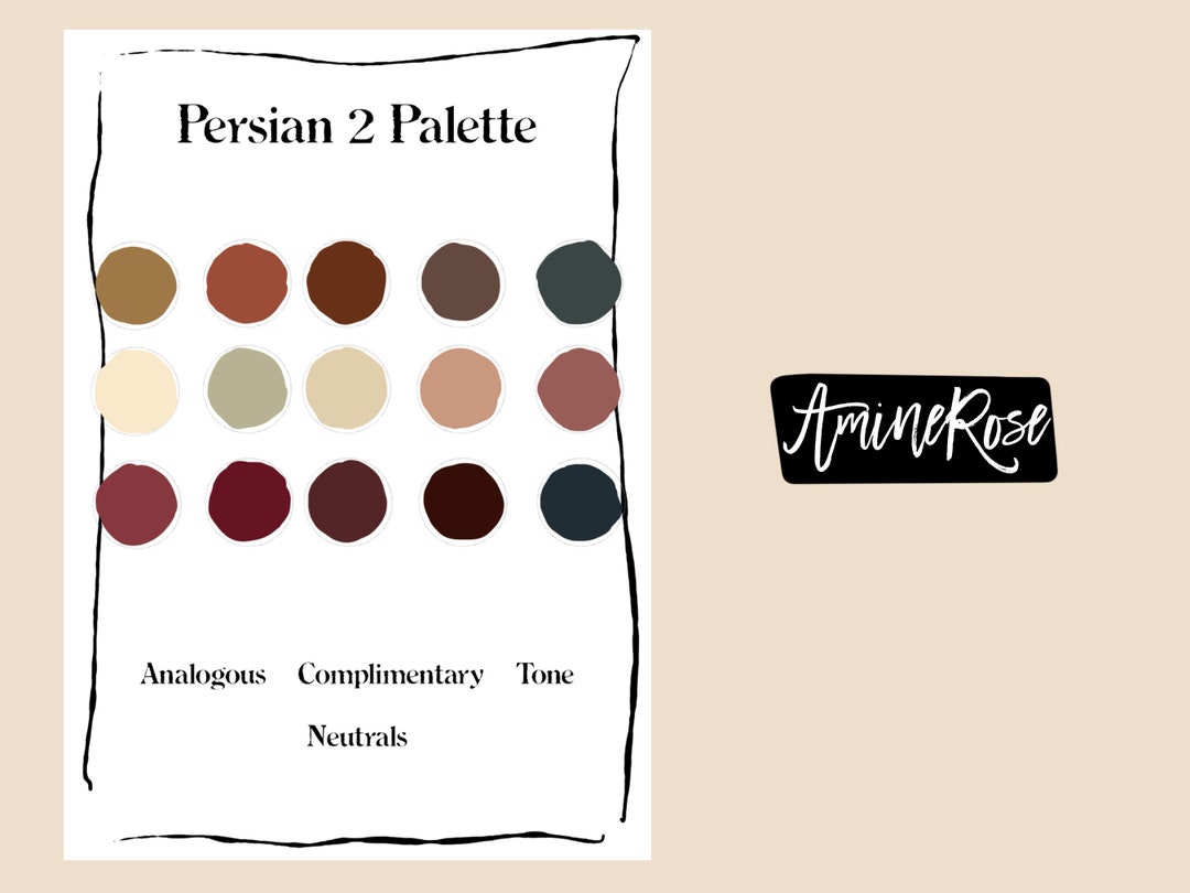 Procreate Color Palette, Color Swatch, Persian, Persian Carpet Colors ...