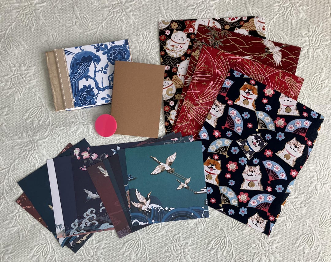 Artist Bundle, Hand Bound, Grab Bag, Cotton Fabric, Sketchbook, Sticky ...