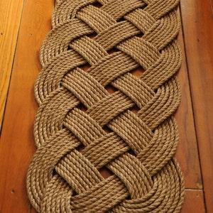 1 Large Nautical Rope Mat Manila Prolong Mat - Nautical Decor ...