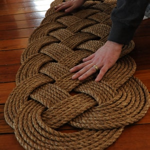 1 Large Nautical Rope Mat Manila Prolong Mat - Nautical Decor ...