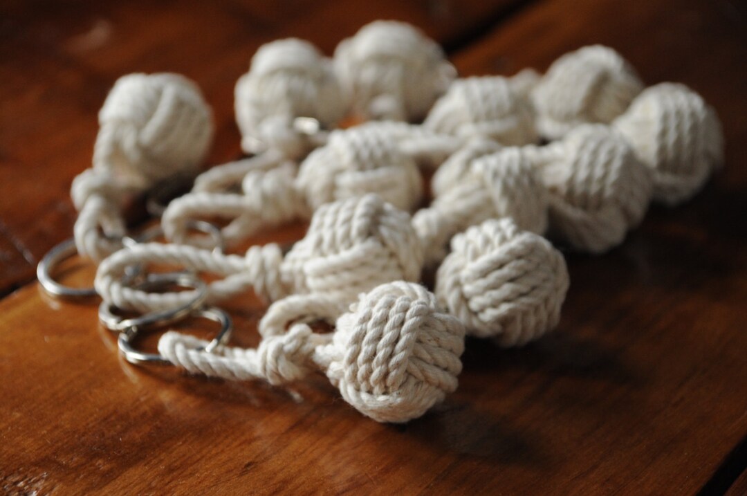Nautical Key Chain - Key Fob - Rope Knots Tying the Knot Gifts ...
