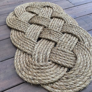 1 Rope Rug Rope Knots Nautical Rug Outdoor Rug - Etsy