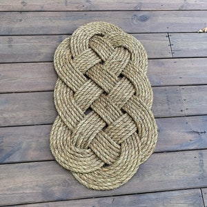 1 Rope Rug - Rope Knots - Nautical Rug - Outdoor Rug - Nautical Decor ...
