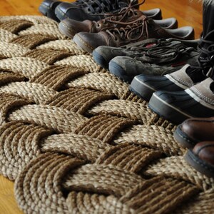 1 Large Nautical Rope Mat Manila Prolong Mat - Nautical Decor ...