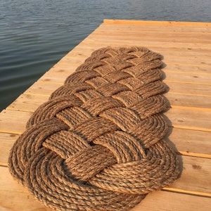 1 Large Nautical Rope Mat Manila Prolong Mat - Nautical Decor ...