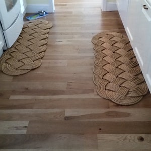 1 Large Nautical Rope Mat Manila Prolong Mat - Nautical Decor ...