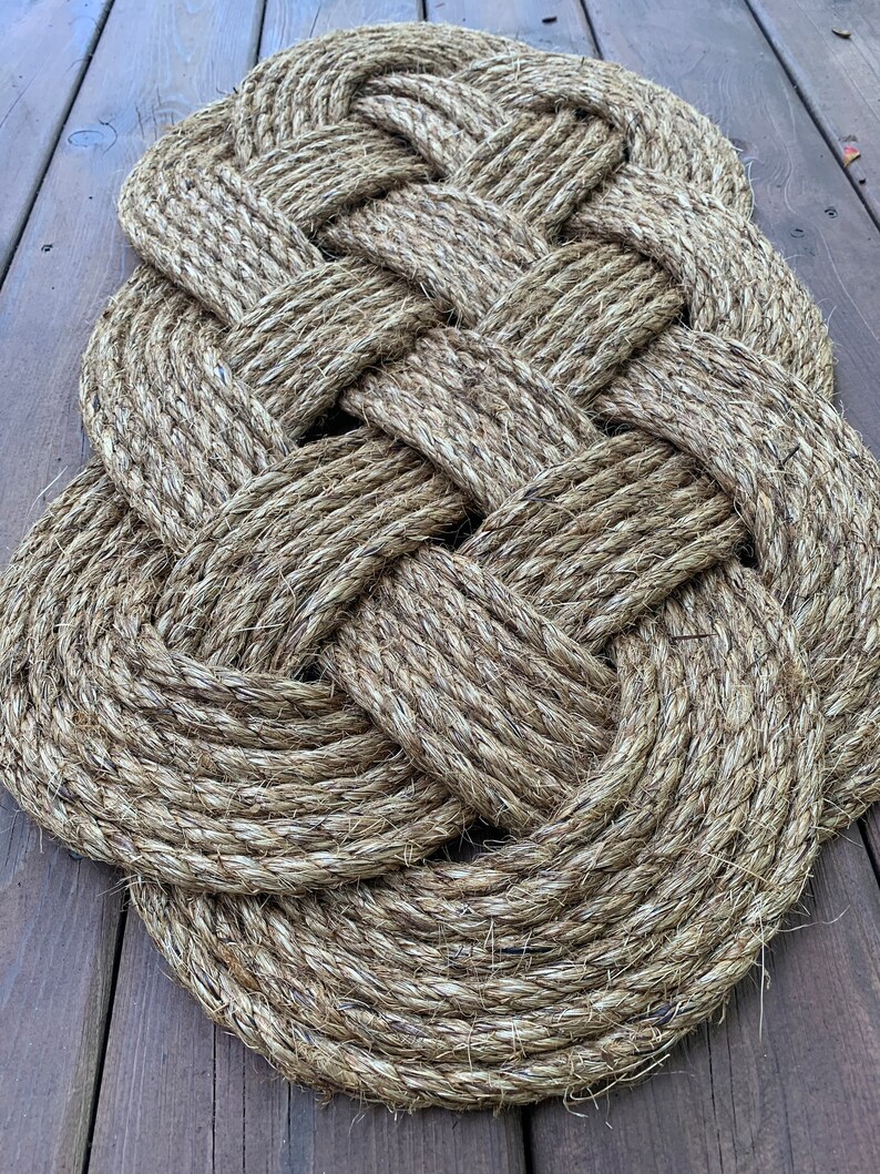 1 Rope Rug - Rope Knots - Nautical Rug - Outdoor Rug - Nautical Decor ...