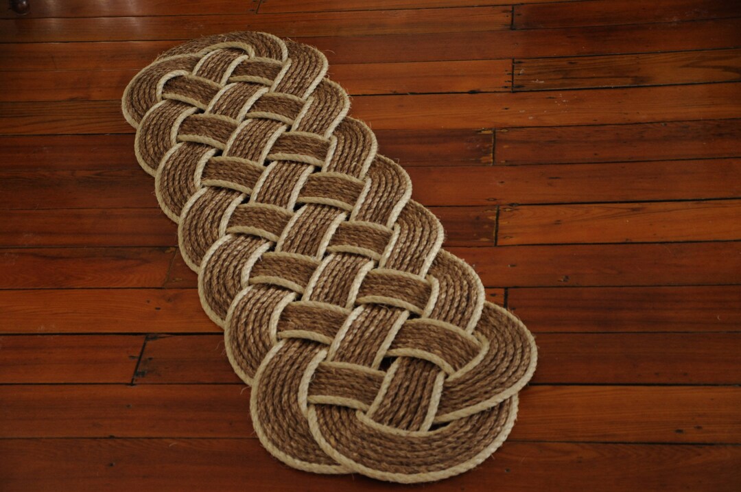 1 Rope Rug - 1 Manila Sisal Rope Rug - Nautical Rope Rug - Prolong Rug ...