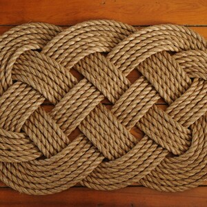 Large Rope Rug - Outdoor Mat - Nautical Decor - Rope Rug - Front Door ...