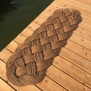 1 Large Nautical Rope Mat Manila Prolong Mat - Nautical Decor ...