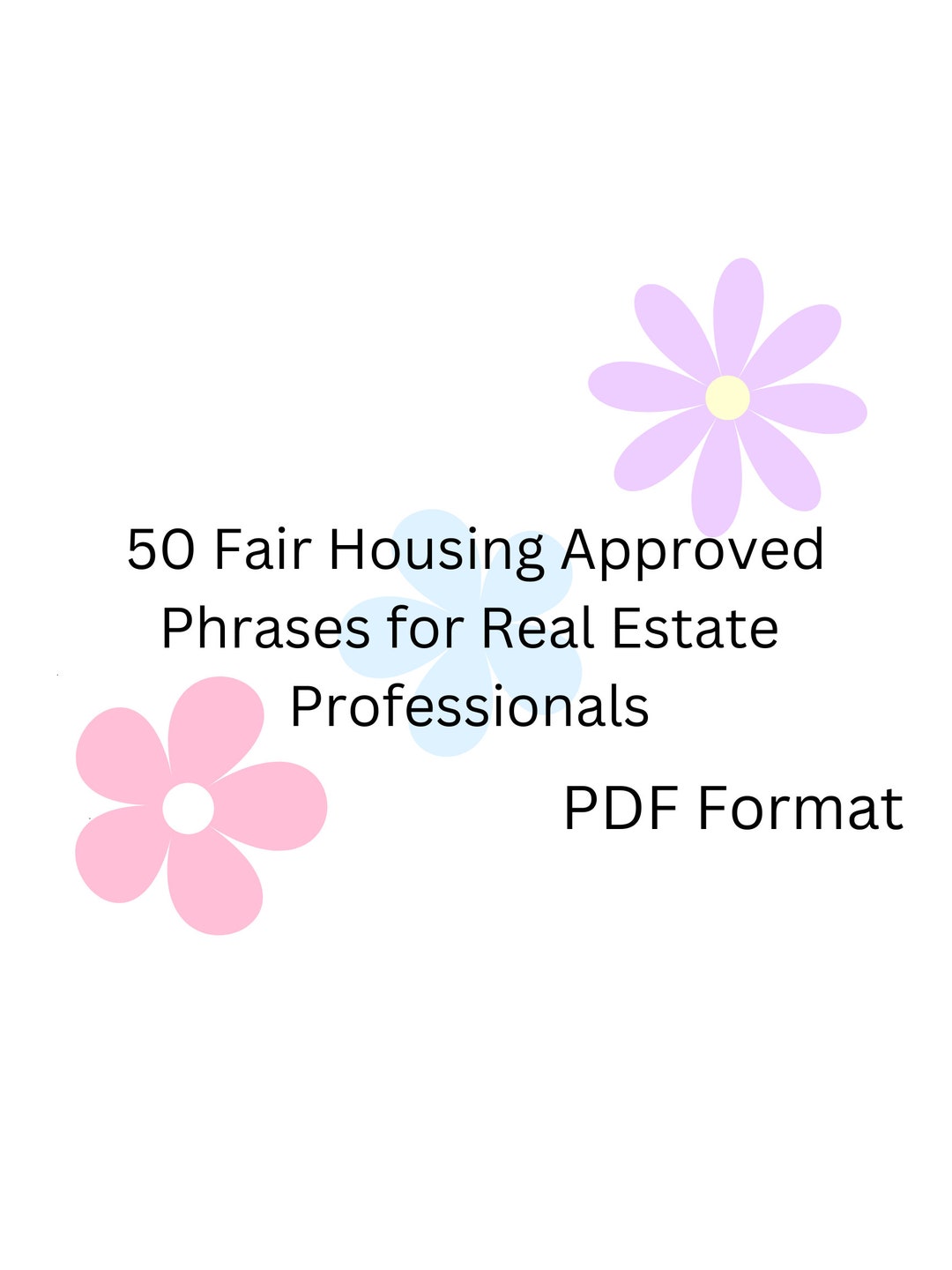 List of 50 Fair Housing Approved Phrases for Real Estate Agents - Etsy
