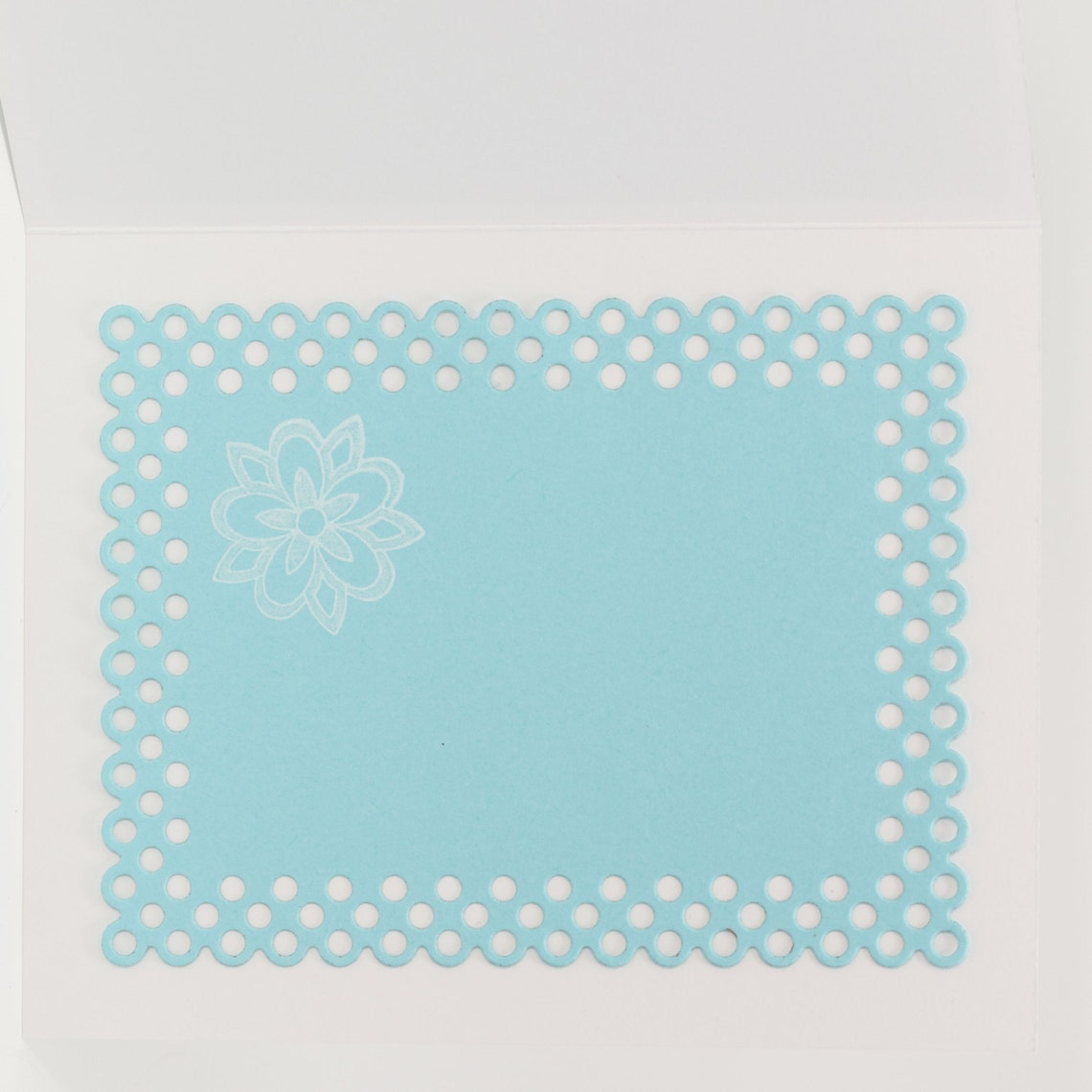 Lace Embossed Blue Mothers Day Card, Handmade Paper Card, Mothers Day ...