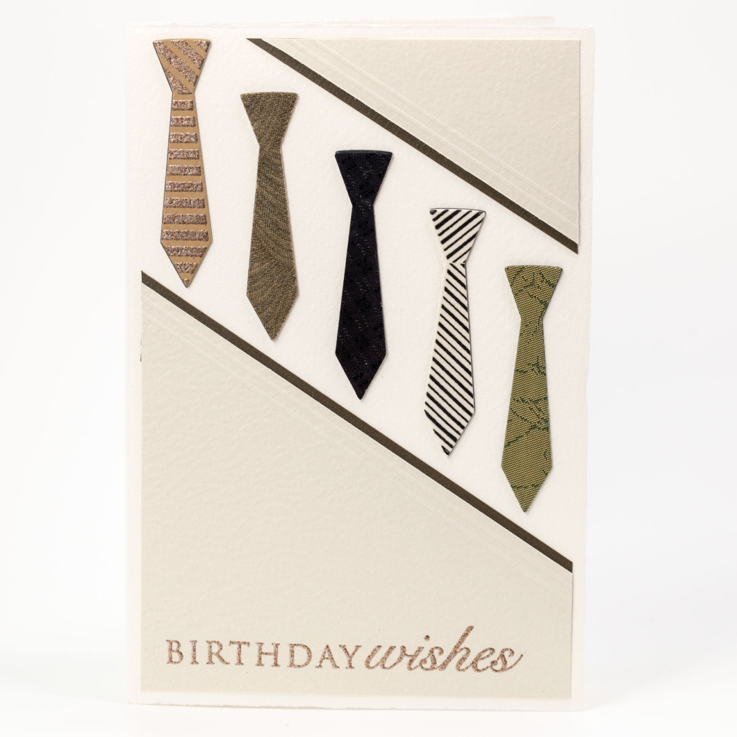 Handmade Neck Tie Birthday Card, Classy Masculine Birthday Wishes ...