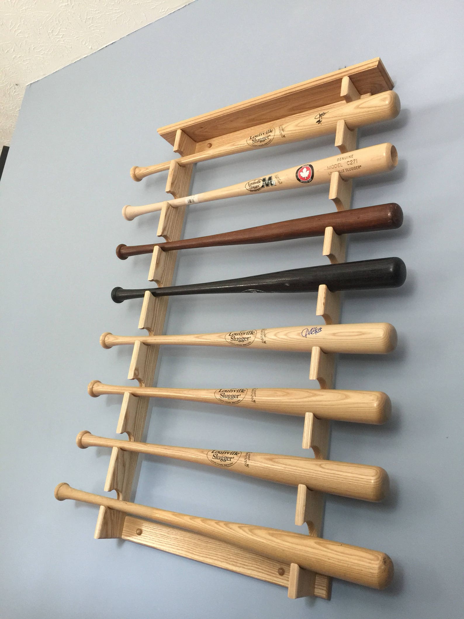 Horizontal Display Rack for 8 Full Sized Baseball Bats With - Etsy