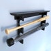 Horizontal 2 Baseball Bat Rack With Trophy or Ball Shelf for - Etsy