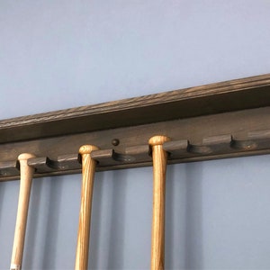 10 Bat Vertical Wall Mount Baseball Bat Rack Display for Full Size Bats ...