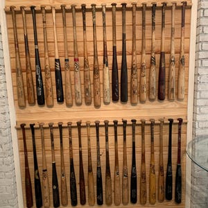 Vertical Baseball Bat Display Rack for Regular Bats (priced by the Inch ...