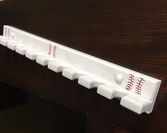 15 Mini Souvenir Bat Horizontal Display Rack With Baseball Shelf With ...