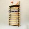 Horizontal Single Baseball Bat Rack With Trophy or Ball Shelf for ...