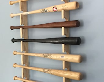 Baseball Bat Rack for 8 Full Sized Baseball Bats With Trophy | Etsy
