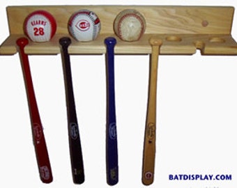 One Bat Vertical Baseball Bat Rack Holder Display Regular Bats - Etsy
