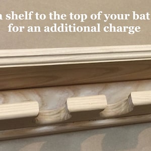 10 Bat Vertical Wall Mount Baseball Bat Rack Display for Full Size Bats ...