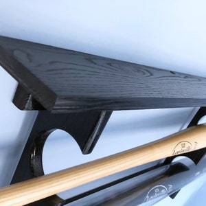 Horizontal 2 Baseball Bat Rack With Trophy or Ball Shelf for Regular ...