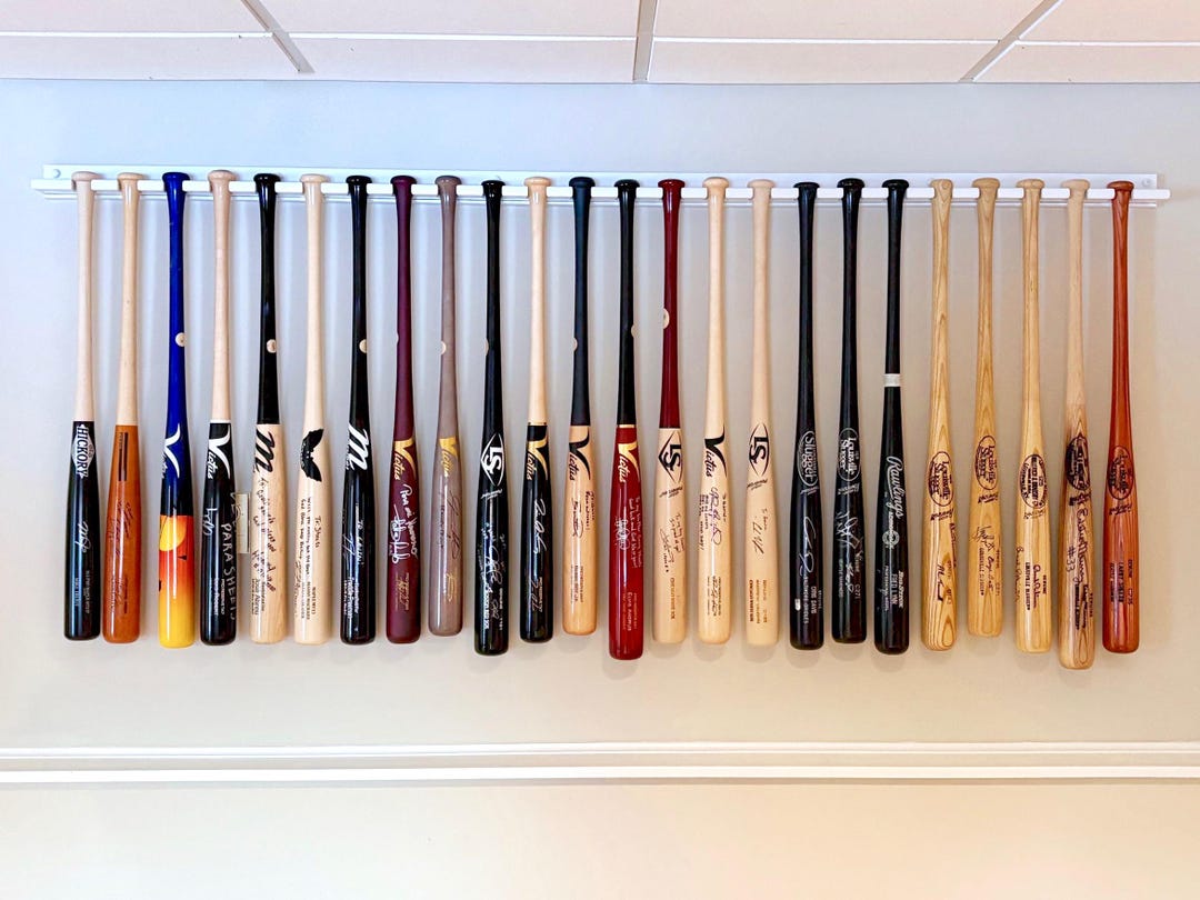 Vertical Baseball Bat Display Rack for Regular Bats (priced by the Inch ...