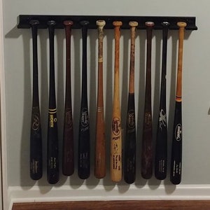 Vertical Baseball Bat Display Rack for Regular Bats priced by the Inch ...