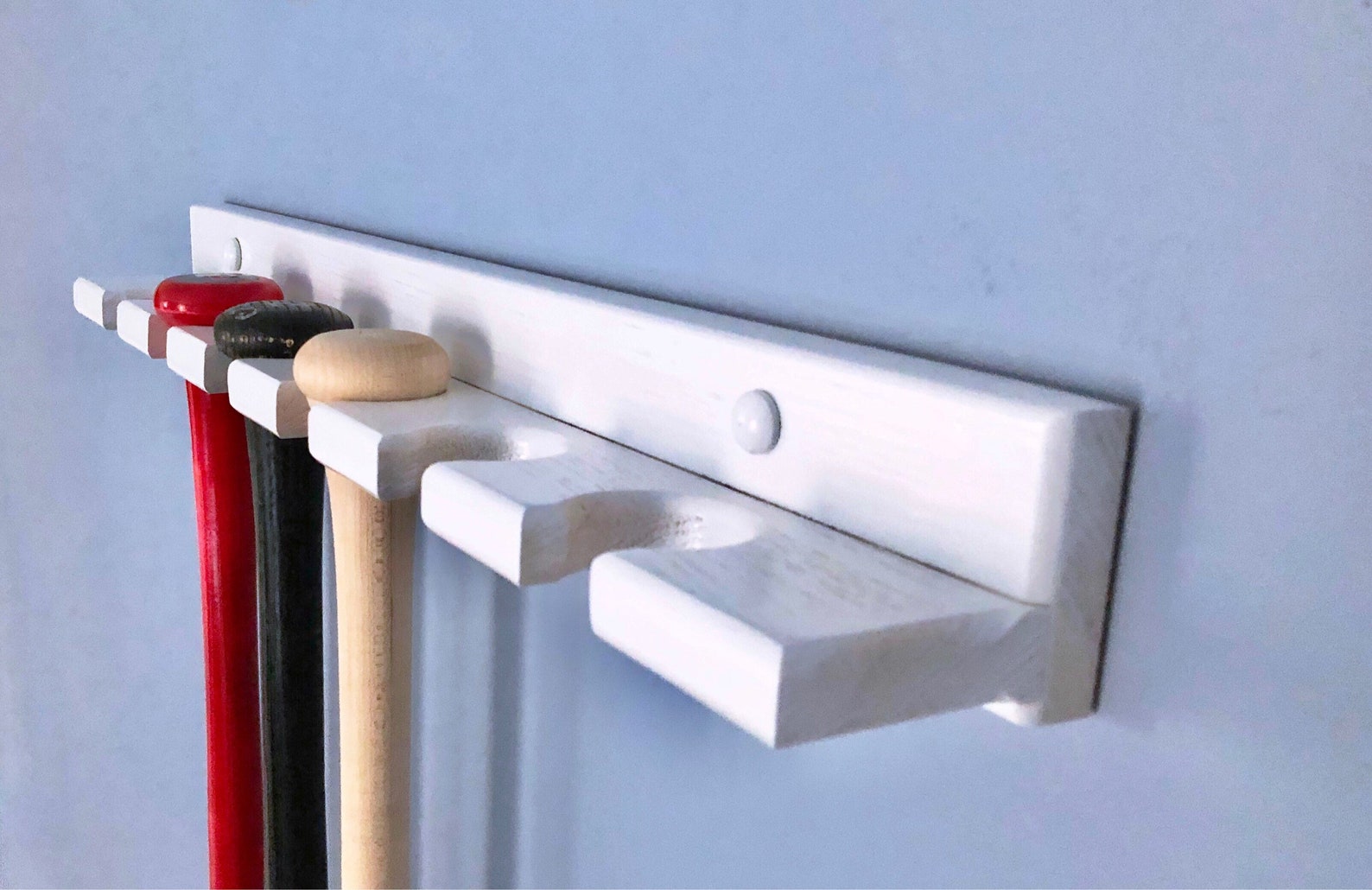 6 Bat Vertical Baseball Bat Rack Wall Mount Display Holder for - Etsy