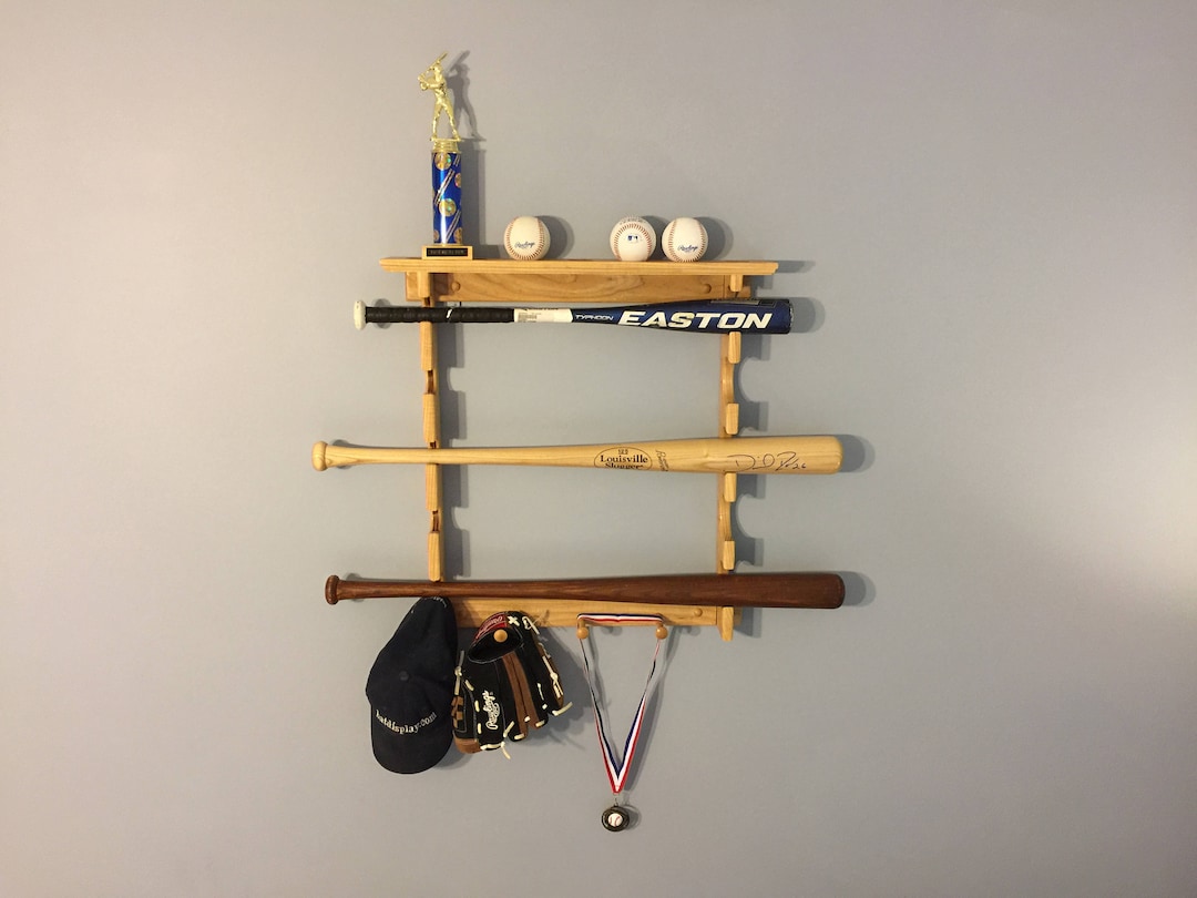 Little League Baseball Bat Rack or Softball Bat Rack With Ball Shelf ...