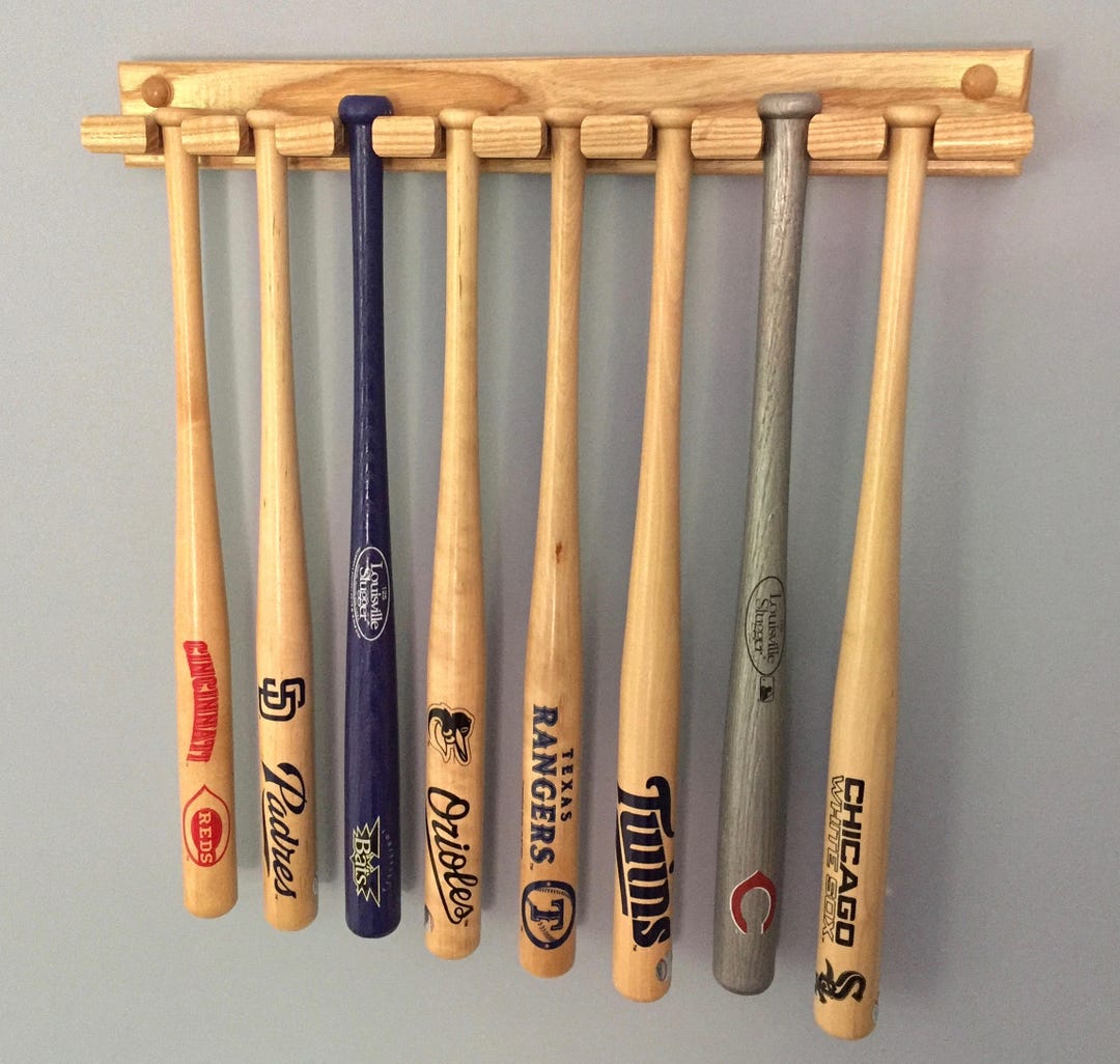 8 Mini Souvenir Baseball Bat Vertical Bat Rack - Etsy