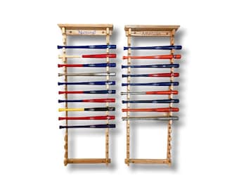 Horizontal Baseball Bat Holder Display Rack Cherry - Etsy