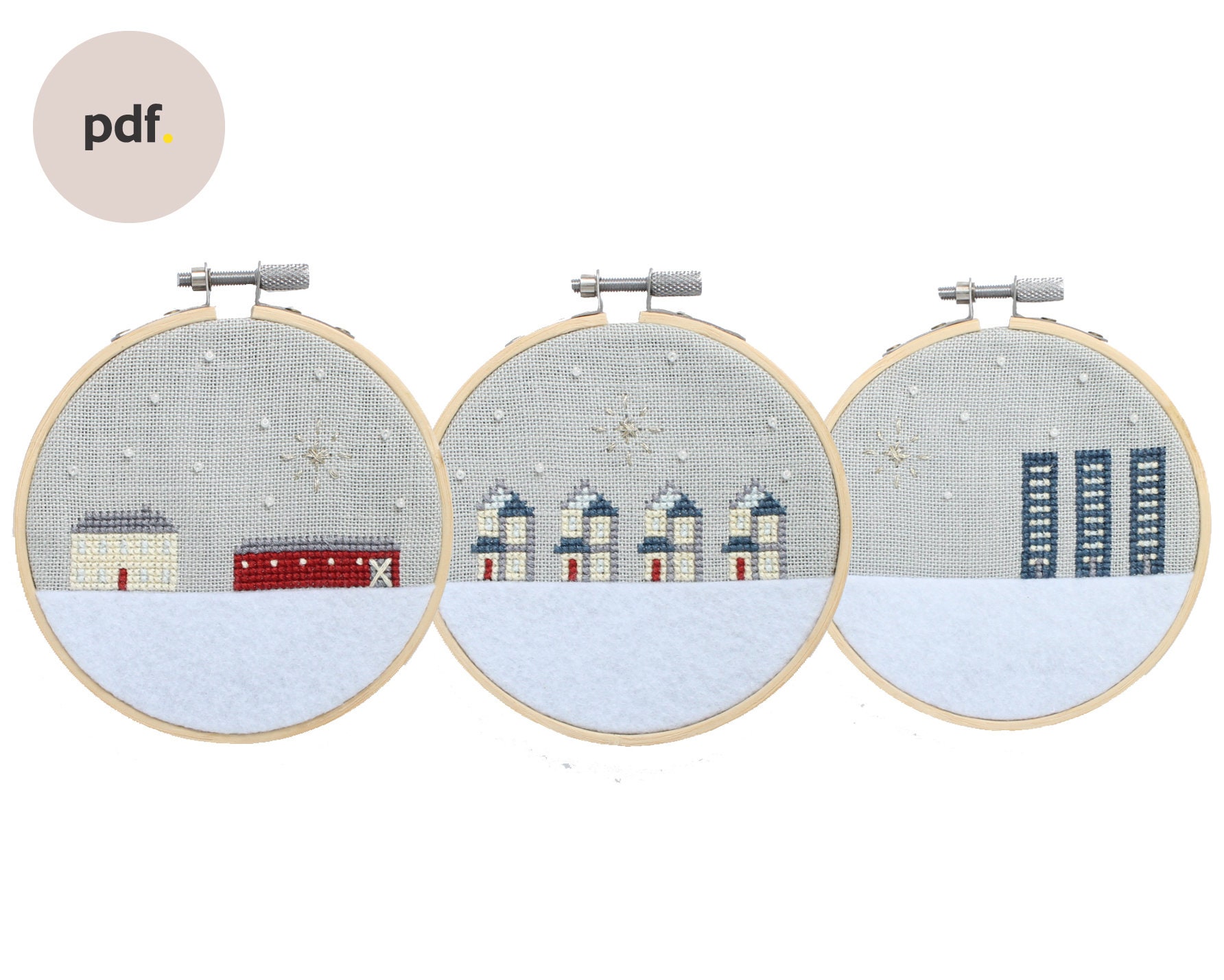 Celeste Christmas Cross Stitch Pattern PDF Instant Download Festive ...