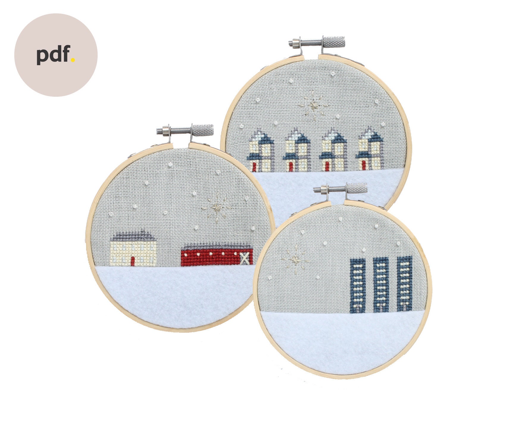 Celeste Christmas Cross Stitch Pattern PDF Instant Download Festive ...