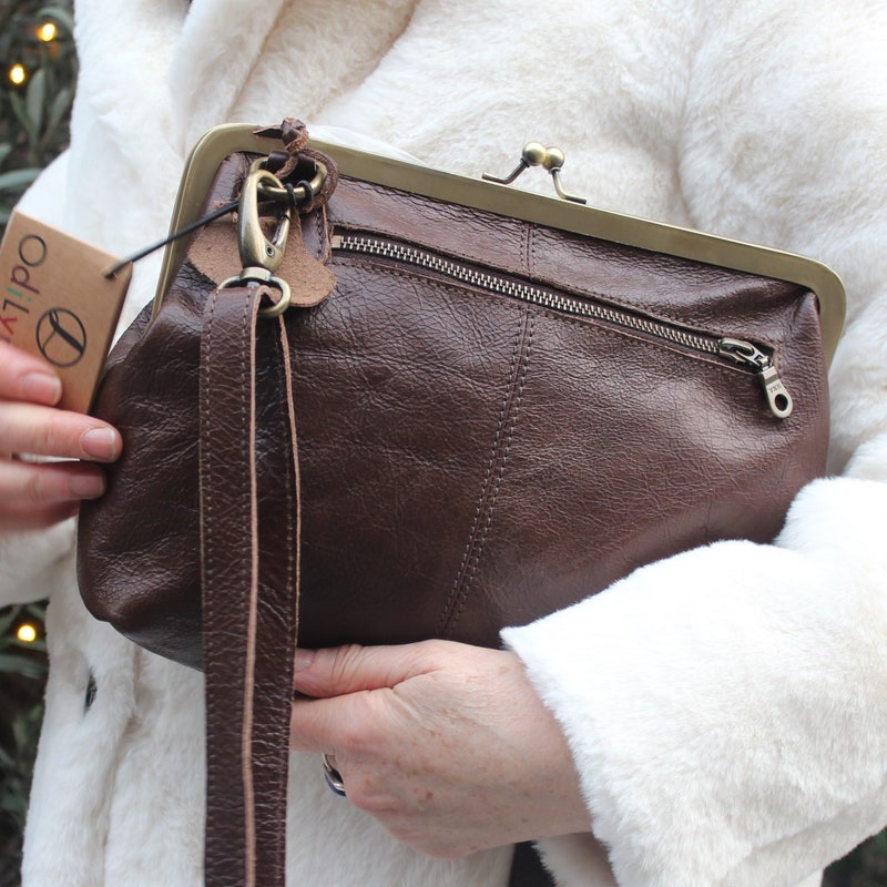 Dark Brown Purse - Etsy