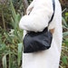 Top Clip Black Leather Bag, Plain Ball Clasp Leather Purse, Inside ...